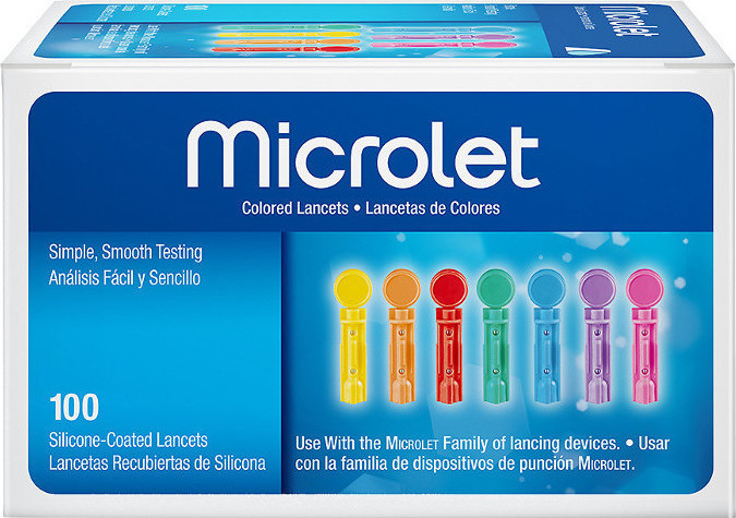 Bayer Microlet Colored Lancets 100τμχ - AR Pharmacy.gr