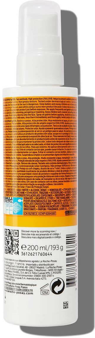 La Roche Posay Anthelios Invisible Spray High Protection with Shaka ...