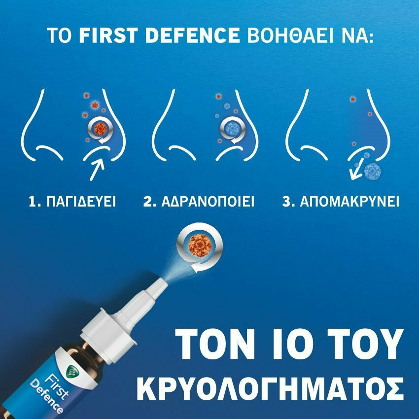 First Defence Nasal Spray For Rinsing I/O 15ml - AR Pharmacy.gr