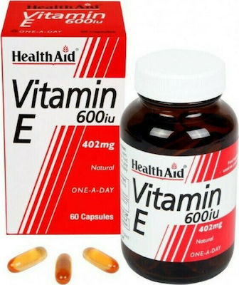 Health Aid Vitamin E 600iu Natural 60 capsules - AR Pharmacy.gr