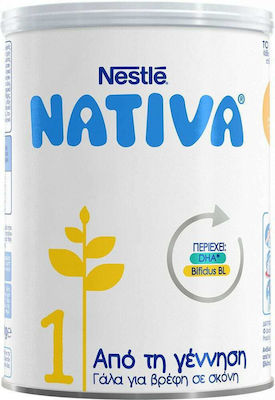 Nestle Milk Powder Nativa 1 0m+ 400gr - AR Pharmacy.gr