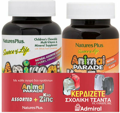 Nature's Plus Animal Parade KidZinc 90 gummies + Multi-Vitamin ...