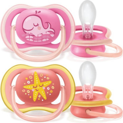 Philips Orthodontic Silicone Pacifiers for 6-18 months with Case Whale ...