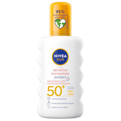 Nivea Sun Sensitive Immediate Protect Sun Waterproof Sunscreen Body ...