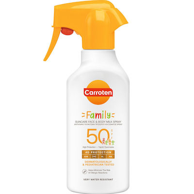 Carroten Family Waterproof Sunscreen Face and Body Cream SPF50 in Spray ...